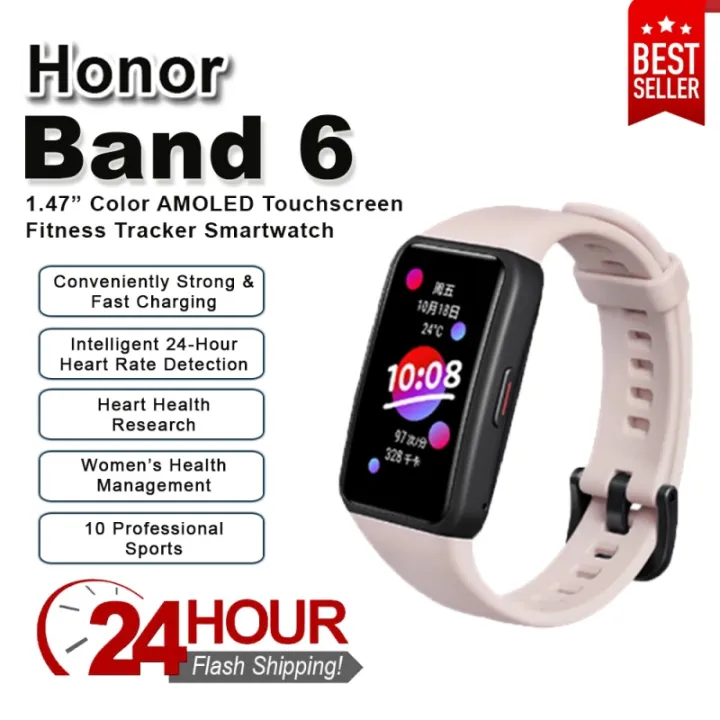 【New Arrival】Honor Band 6 Smart Wristband 1.47 Inch AMOLED Touch Screen ...