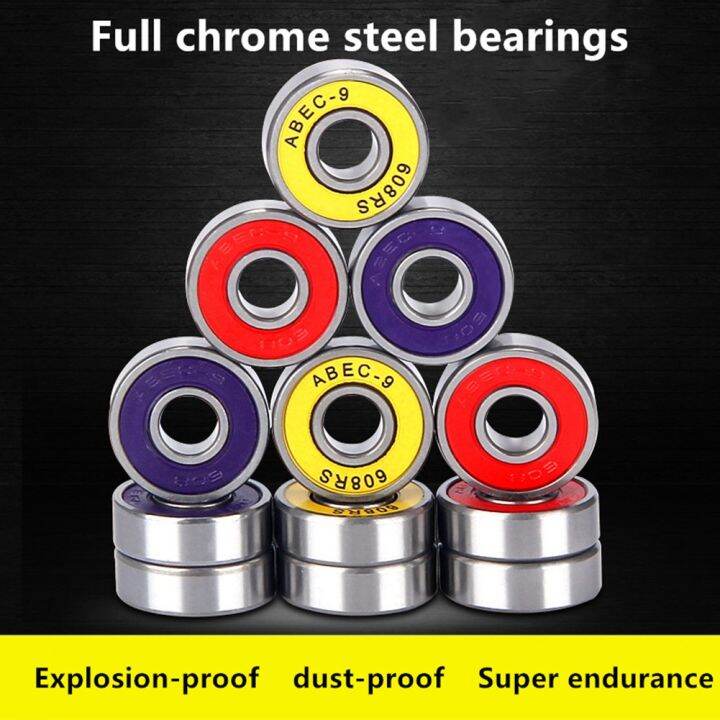 ABEC-7/ABEC-9 608 Skateboard Roller Steel Sealed Ball Bearings 8x22x7mm | Lazada PH