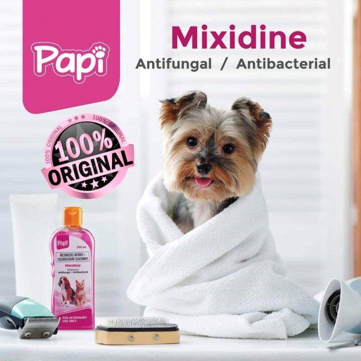 Papi Mixidine Shampoo Miconazole Nitrate + Chlorhexidine Gluconate ...