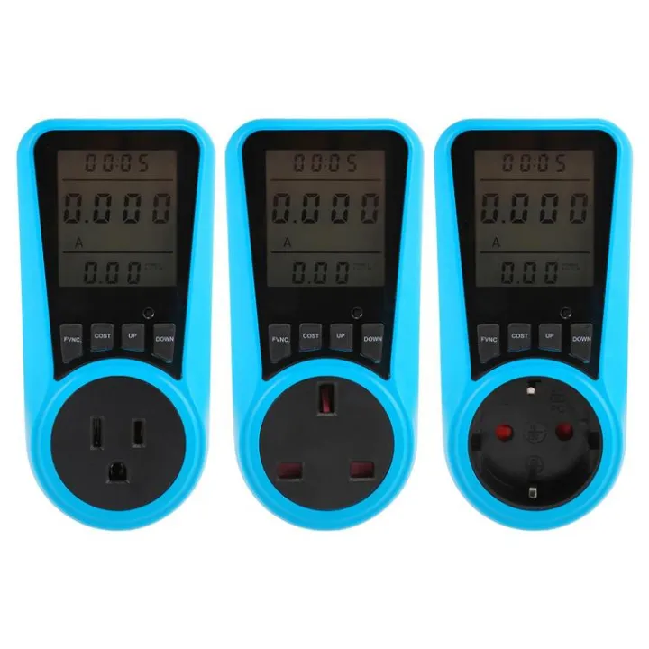 Power Meter Plug In Electrical Consumption Monitor Measure Appliance ...