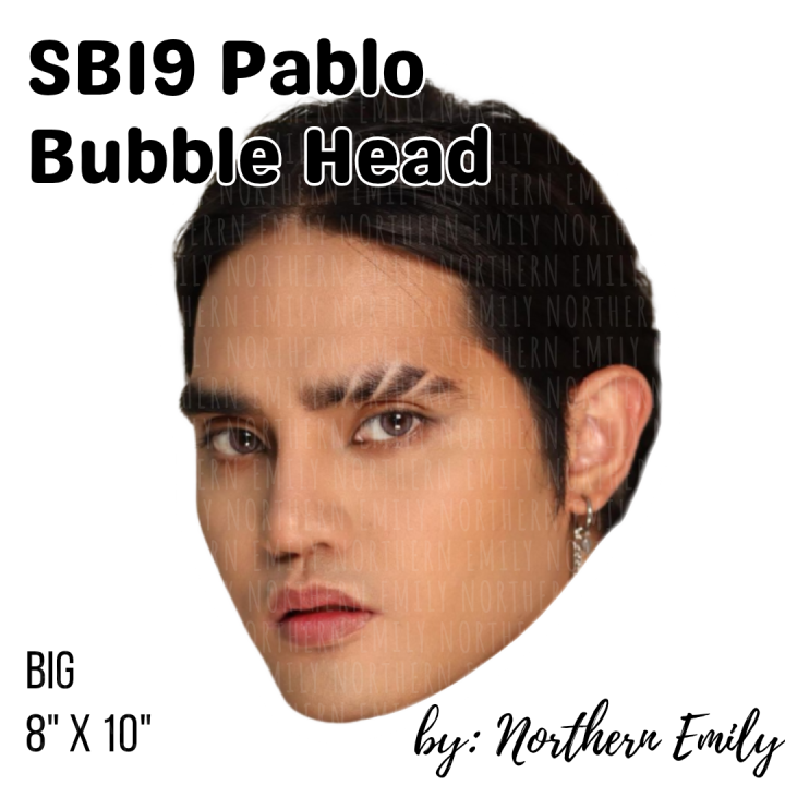 SB19 Pablo Bubble Head Photo 1 piece Glossy ATIN Mahalima SB19 Merch ...