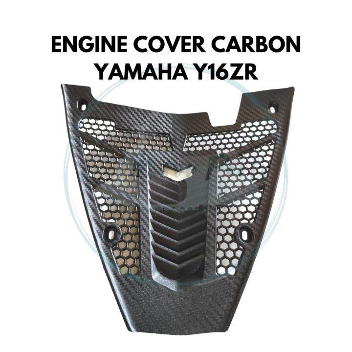 VIETNAM MADE ENGINE COVER CARBON ENJIN COVER KARBON YAMAHA Y16ZR Y16 ZR ...