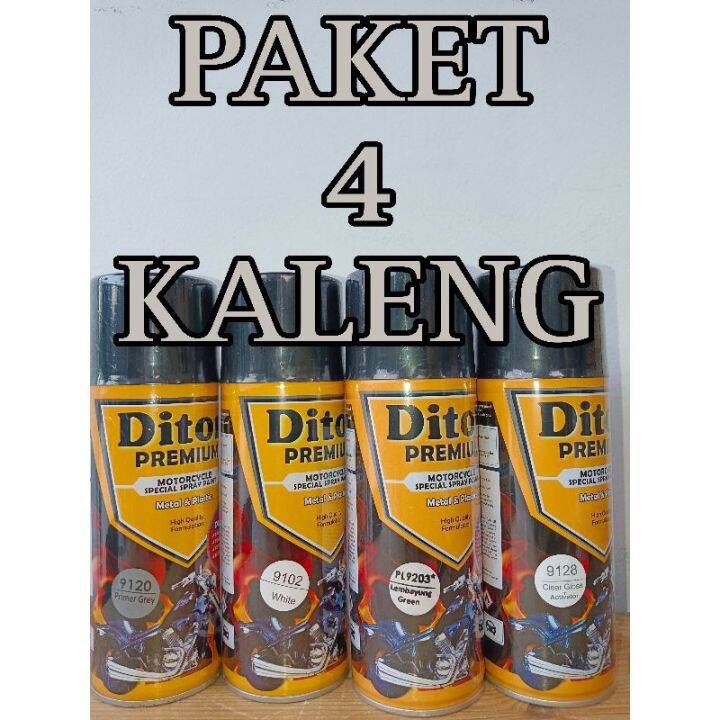 cat spray PAKET 4 KALENG pilok pilox cat semprot diton premium ...