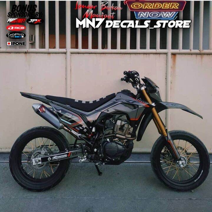 0223 DECAL CRF150L ABU ABU BISA CUSTOM DESAIN MN7 DECAL STORE | Lazada ...