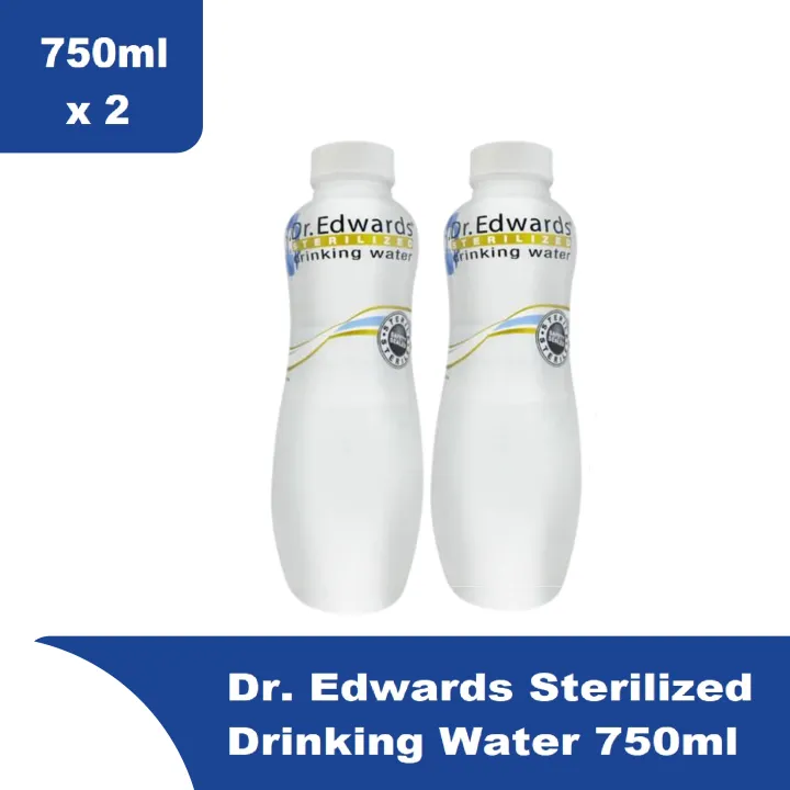 Dr. Edwards Sterilized Drinking Water Plain 750ml x 2 | Lazada PH