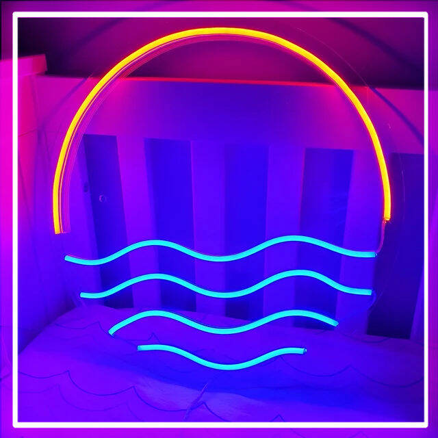 Neon Flex Sign Circle Sunrise - Ukuran 40x40 cm | Lazada Indonesia