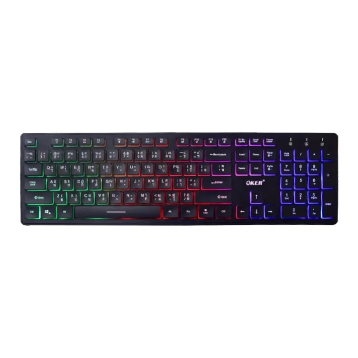 OKER VA-59 VAMPIRE backlight multimedia keyboard คีย์บอร์ดสำหรับคอเกมส์ ...