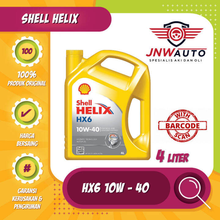 Shell Helix HX6 10W-40 - 4 LITER | Lazada Indonesia