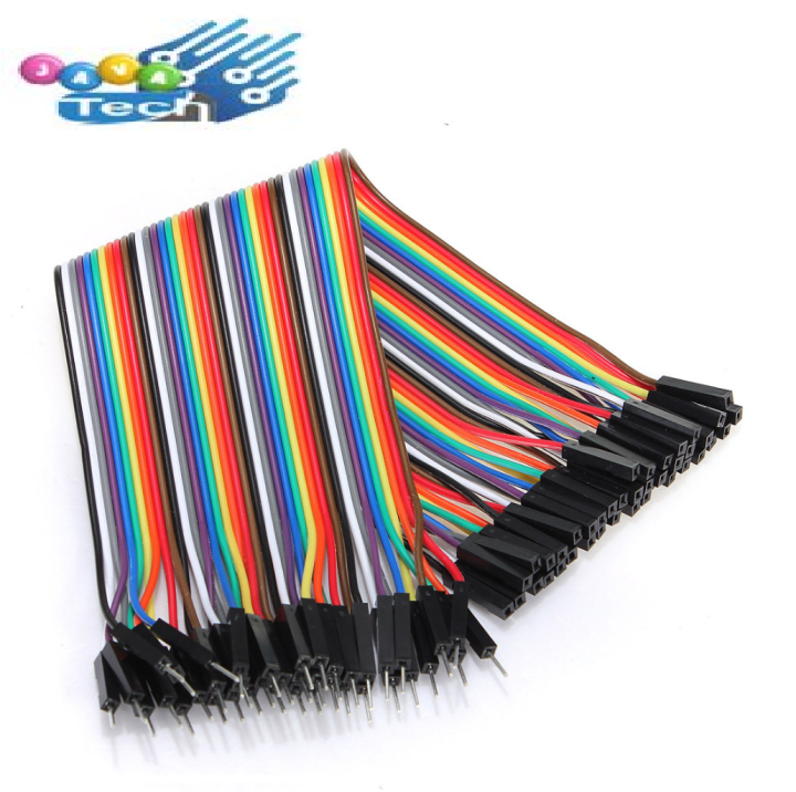 Kabel Jumper Male - Female 40pcs 10cm 2.54mm Breadboard Arduino ...