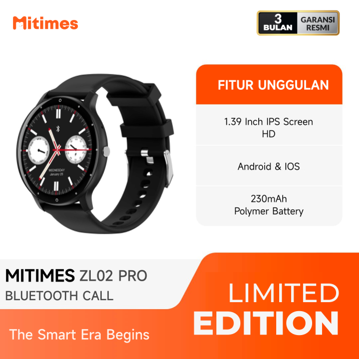Mitimes ZL02 Pro Smart Watch 1.39 Inch BT Call | Lazada Indonesia