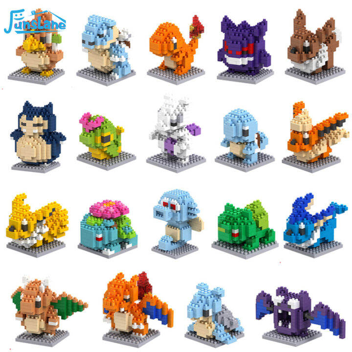 FL【ready stock】Lego Pokemon Pikachu Series Minifigures Building Blocks ...