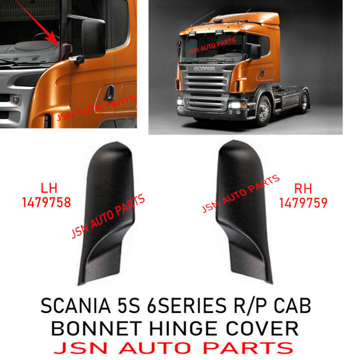 J10S18 BONNET HINGE COVER SCANIA 5S 6S SERIES R/P CAB LORRY TRUCK ...
