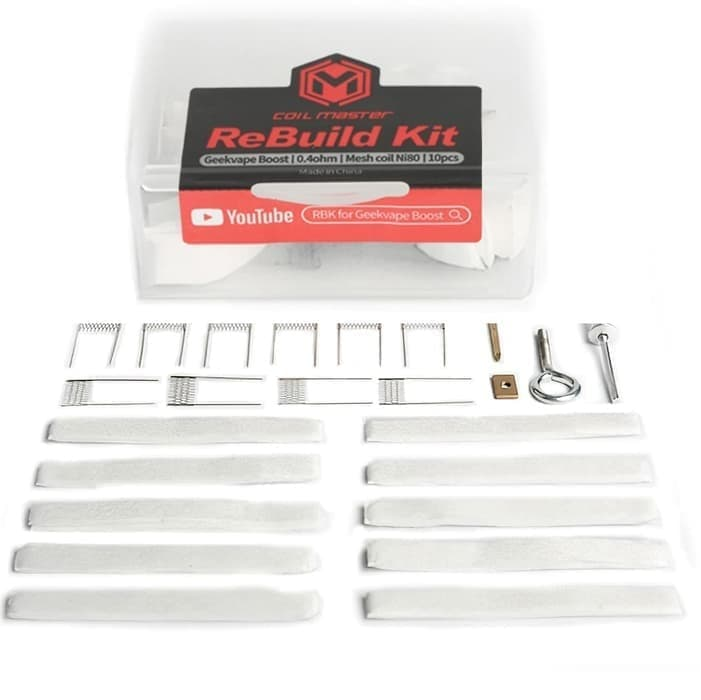 RBK Aegis Boost Coil Master ReBuild Kit Aegist Boost RBK Mesh 0.4 ohm ...