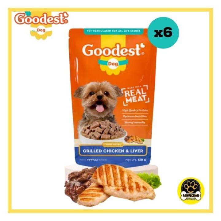 Goodest DOG Wet food (GRILLED CHICKEN & LIVER) 130g (SET OF 6 PACKS ...