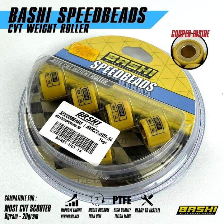 roller cvt racing ADV / PCX / VARIO 125/150 bashi speedbeads teflon ...