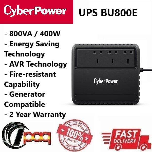 CyberPower UPS BU800E 800VA/400W Energy-Saving Battery Backup with ...