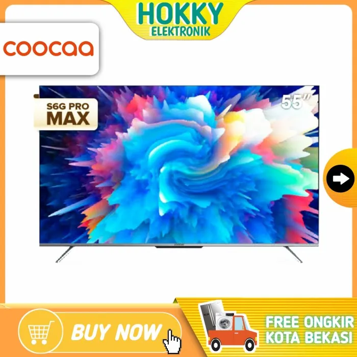 LED TV 55" INCH COOCAA 55S6G PRO MAX SMART ANDROID 10.0 4K UHD | Lazada ...