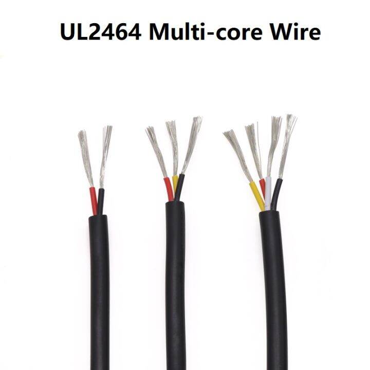 UL2464 24AWG Sheathed Wire Cable Channel Audio Line 2 3 4 5 6 7 8 9 10 Cores PVC Insulated ...