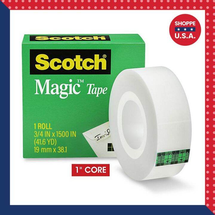 ☸3M Scotch Magic Tape 810, 34 in. x 1500 in. (41.6 yard) | Lazada PH