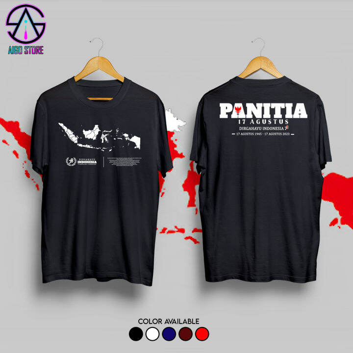 Kaos Baju Distro HUT RI KE 78 TAHUN 78TH HUT REPUBLIK INDONESIA RI PANITIA AGUSTUSAN 17 AGUSTUS ...