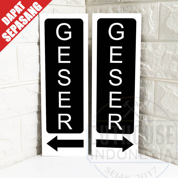 SGN010 TANDA GESER by CUTHOUSE INDONESIA - pintu slide foto hiasan ...