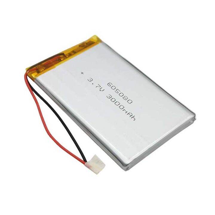 2520 Pcs 3.7V 600mAh 605080 Lithium Polymer Ion Battery 2.0mm JST ...