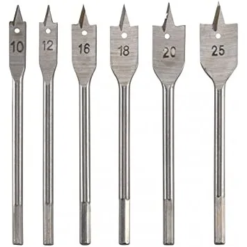 Oright 6pc Wood Flat Drill Paddle Boring Drill Bit Set Power Tools ...