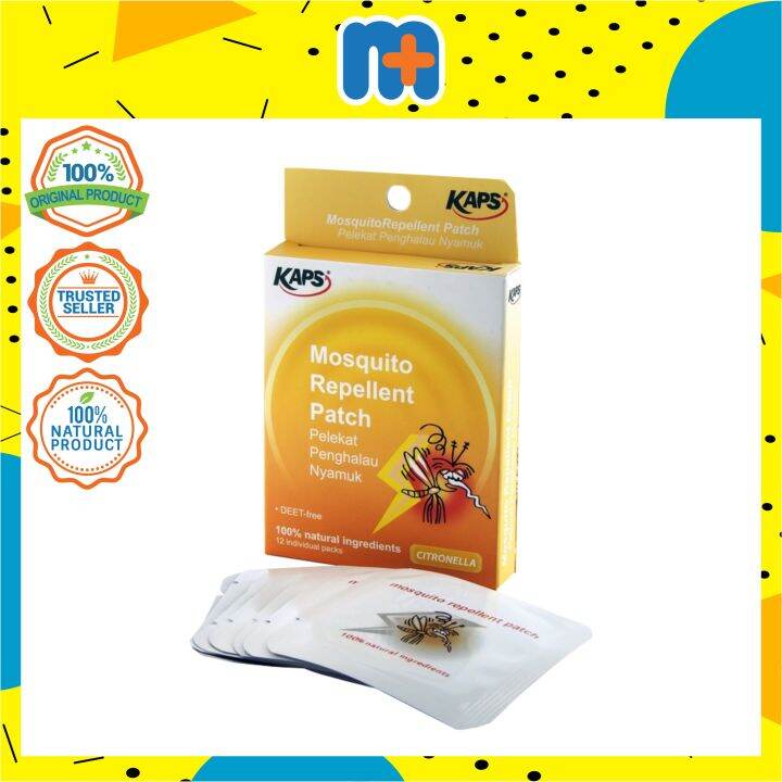 [MPLUS] KAPS Insect Repellent Patch Citronella 12's | Lazada