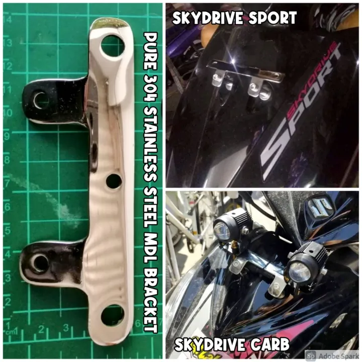 Suzuki Skydrive Mini Driving Light MDL Bracket Stainless Steel | Lazada PH