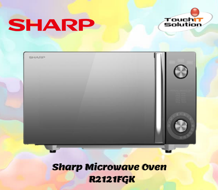 Sharp 20L R2121FGK Mechanical Dial Flatbed Microwave Oven | Lazada