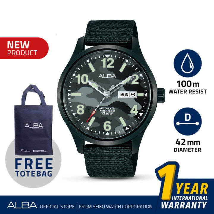 Jam Tangan Pria Alba Mechanical AL4311 Nylon Original | Lazada Indonesia