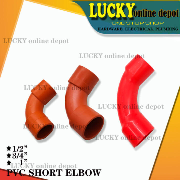 BLUE BEST ELECTRICAL PVC PIPE SHORT ELBOW (ORANGE CONDUIT ELBOW ...