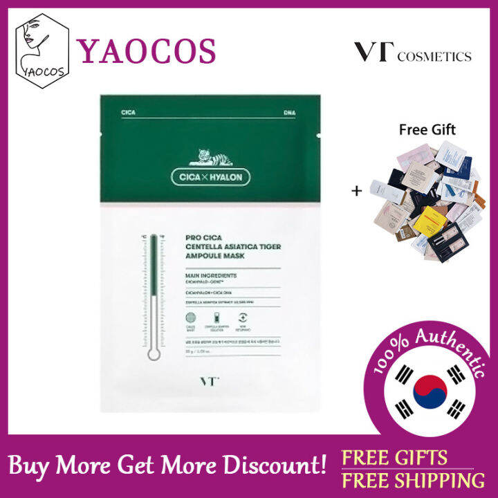 [VT] Pro Cica Centella Asiatica Tiger Ampoule Mask 30g(5ea) | Lazada Indonesia
