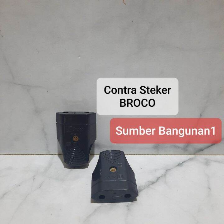 Kontra steker hitam Broco stop kontak colokan listrik contra | Lazada ...