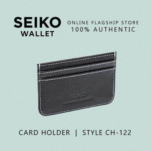 Seiko Wallet Genuine Leather Slim Card Holder Original Authentic for ...