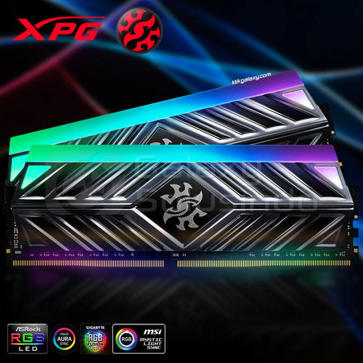 Memory RAM Adata XPG SPECTRIX D41 RGB (2x8) 16GB DDR4 PC25600 3200MHz ...