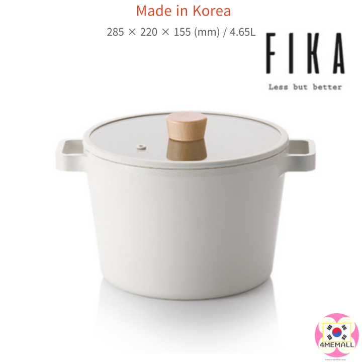 [Neoflam] Made in Korea / Fika Deep Double handle pot 22cm IH ...