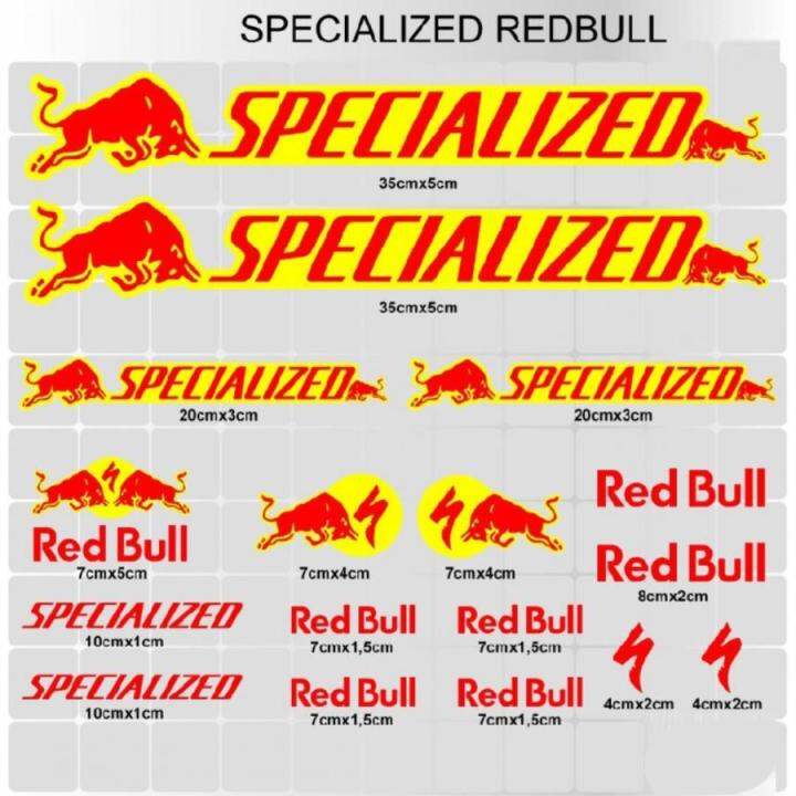 Specialized sd 11bicyclesticker Red Bull Edition Bike Sticker Frame ...