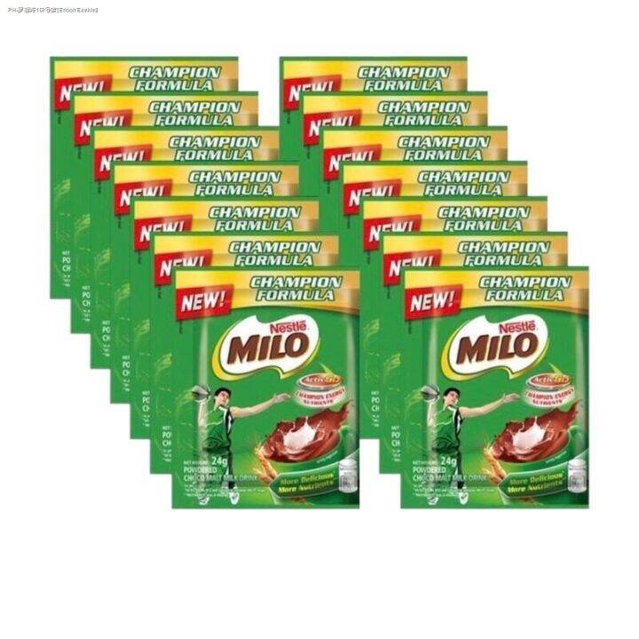 Milo Powdered Choco Malt Drink 24 Grams 12 pcs per tie ☬ | Lazada PH