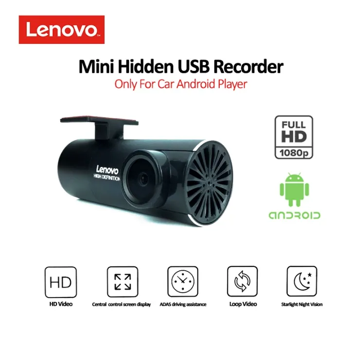 LENOVO Q3 Mini USB Dash Cam recorder 1080P HD FHD DVR Camera Video ...