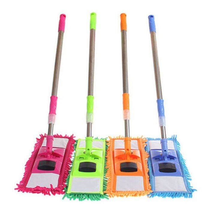 Magic Microfiber Noodle Dust Mop escoping Pole Floor Easy Clean ...