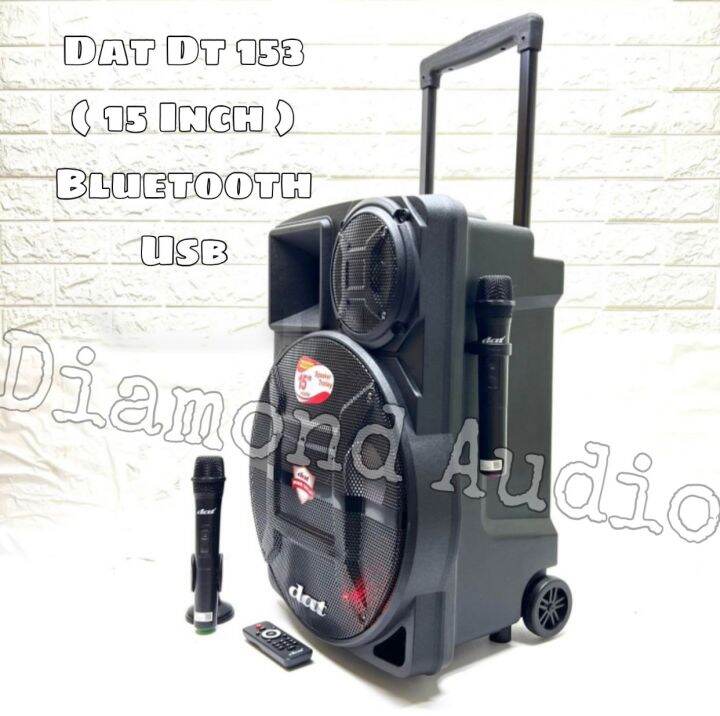 Portable Wireless Dat Dt153 15 Inch Usb Original Speaker Bluetooth Dt 153 ( Bayar Ditempat ...