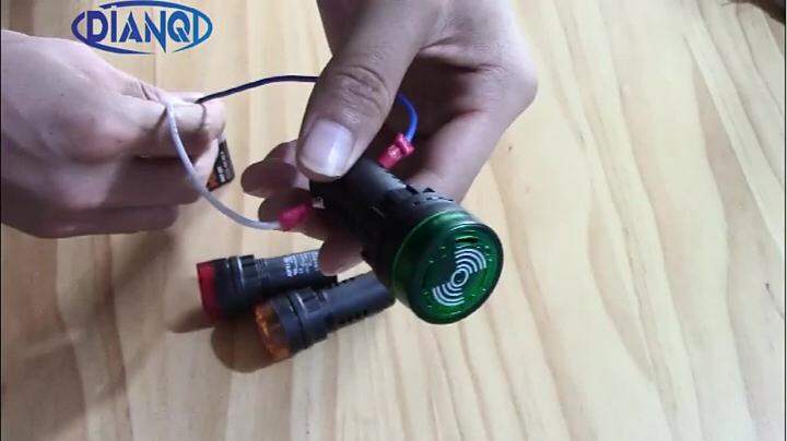 20pcs lot AD16-22SM 22mm 12V 24V 220V Flash Signal Light Red Green warning Buzzer Beep Alarm ...