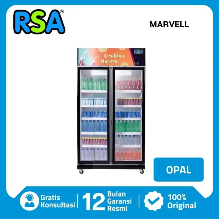 RSA OPAL SHOWCASE LEMARI PENDINGIN MINUMAN DISPLAY COOLER GARANSI RESMI ...