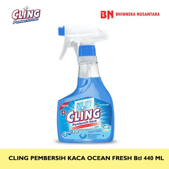 Cling Pembersih Kaca Ocean Fresh Pump 440 ml | Lazada Indonesia