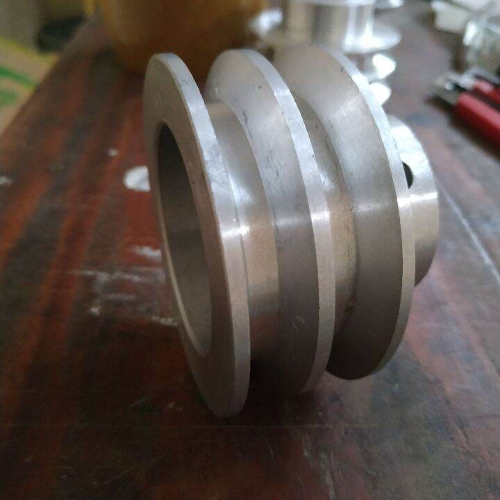 Pulley pully 3 inch as 17 mm jalur A2 poly pully alumunium | Lazada ...