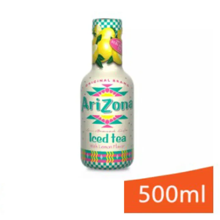 AriZona Sun Brewed Style Iced Tea with Lemon Flavor 500ml 100% Natural ...