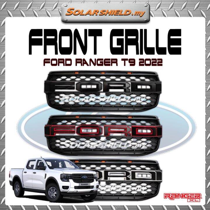 Ford Ranger T9 2022-2023 XL XL1 ( For Low Spec ) LED Front Grill Grille ...
