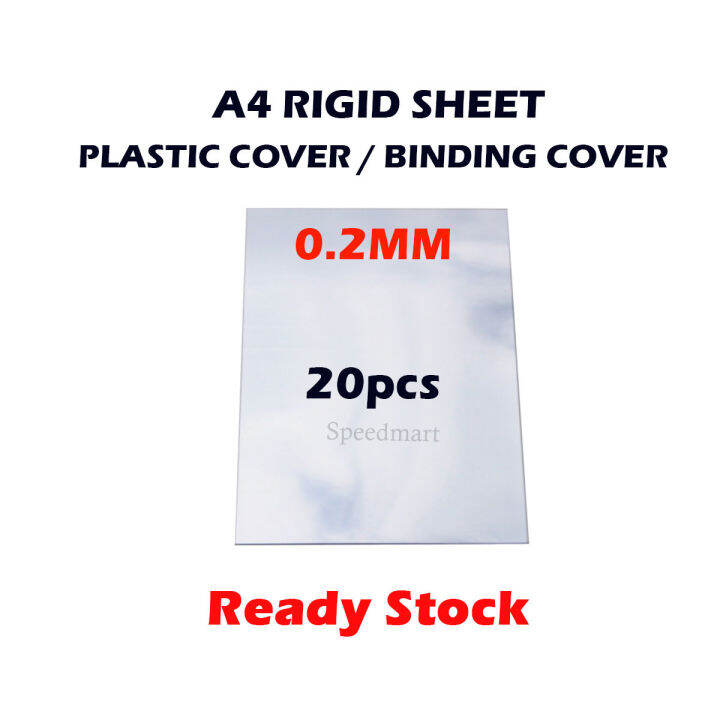 Binding Cover Rigid Sheet A4 PVC Cover 0.2mm (20cs/50pcs) | Lazada