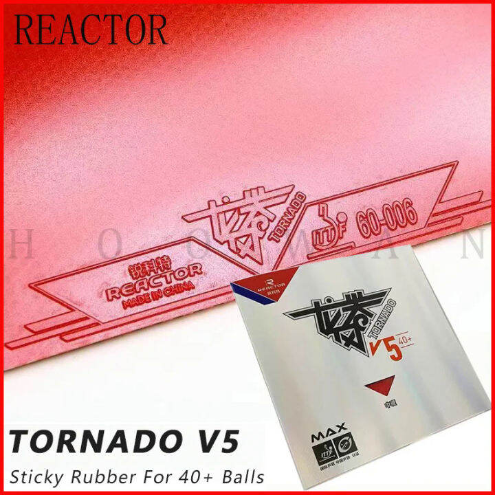 Reactor TORNADO V5 Sticky Loop Table Tennis Rubber With ITTF Approved ...